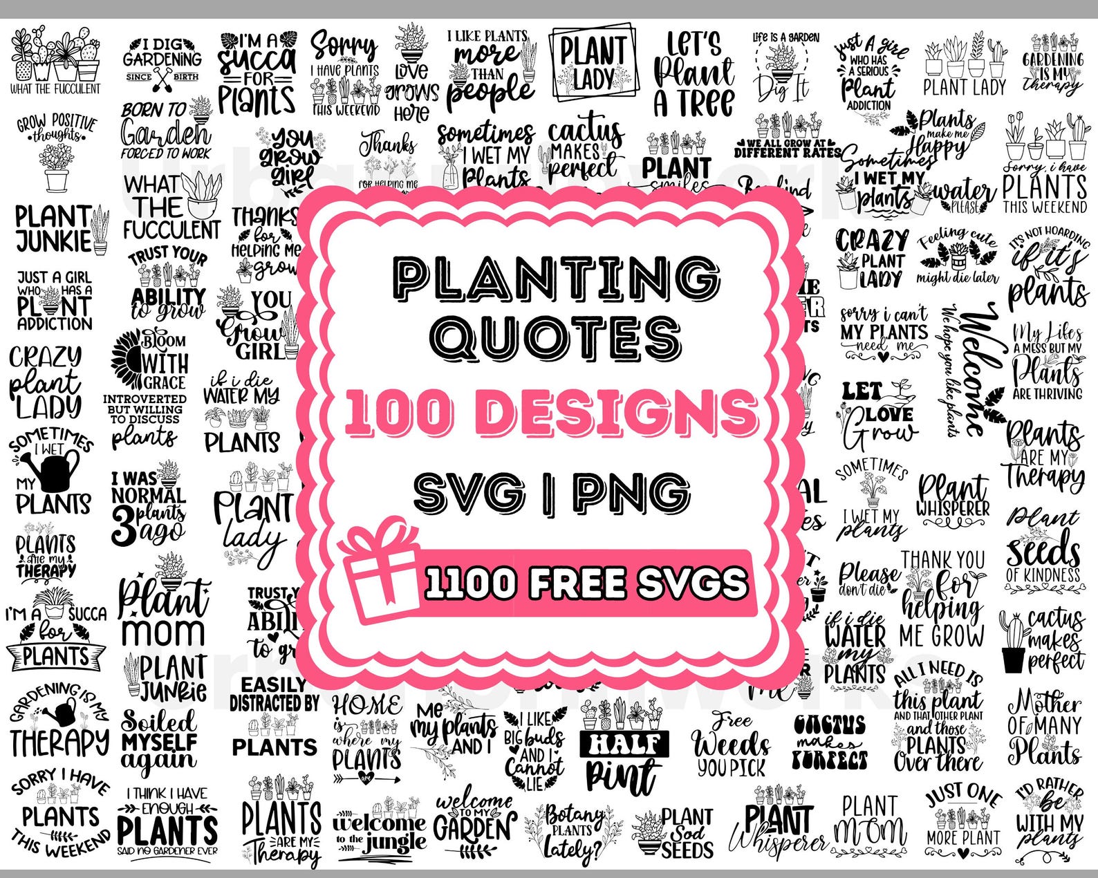 Plant Svg Bundle, Plant Quotes Svg Bundle, Plant Lover Svg, Plant Mom ...