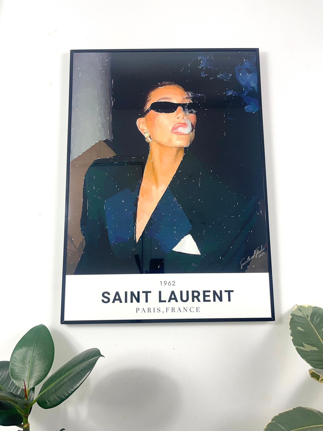 Saint Laurent Baddie Sainthood Wall Art Décor Frame - Etsy