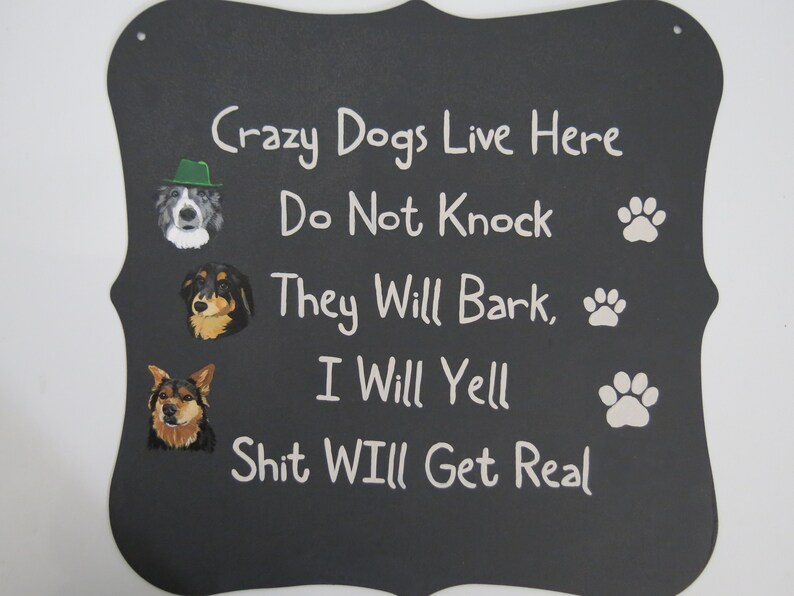 Pet Portraits Personalized Signs 3 Subjects Made to Order Hand Painted ...