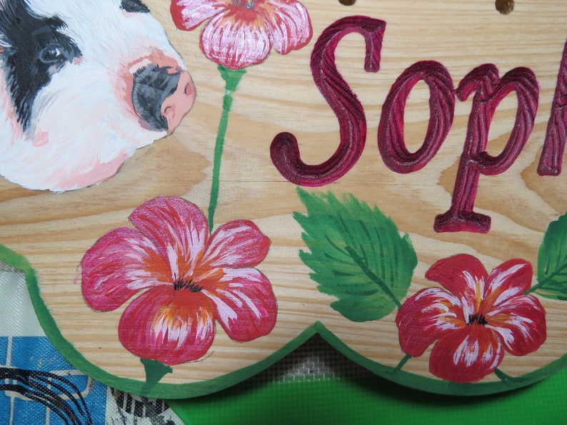 Pet Pig Portrait Hand Crafted Personalized Solid Wood Signs | Etsy