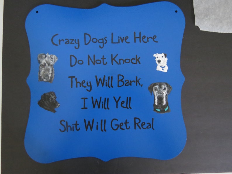 Pet Portrait Personalized Signs Made to Order Hand Painted Any Animal ...
