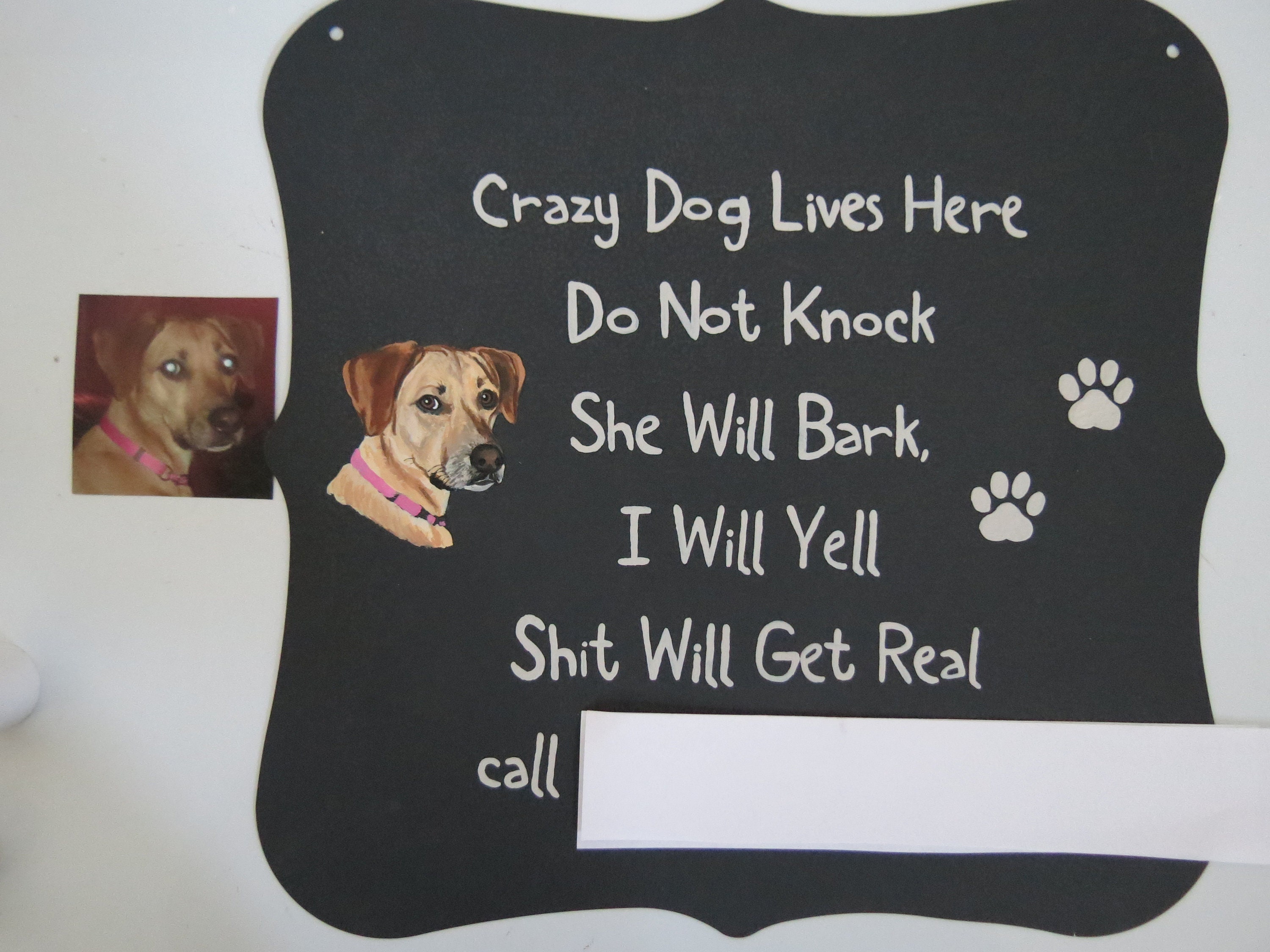 Pet Portrait Personalized Signs Made to Order Hand Painted Any Animal ...