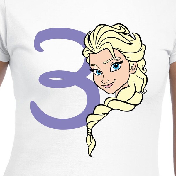 3rd Elsa Birthday Card - Etsy