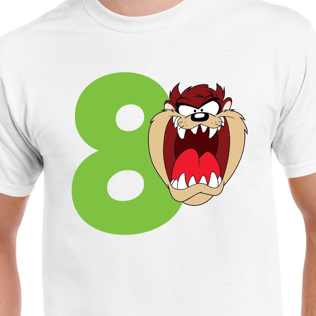 Taz 8th Birthday Digital Cut Files Cricut Silhouette Cameo Svg Cut ...