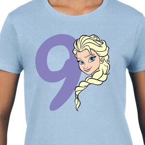 Elsa 9th Birthday Digital Cut Files | Cricut | Silhouette Cameo | Svg ...