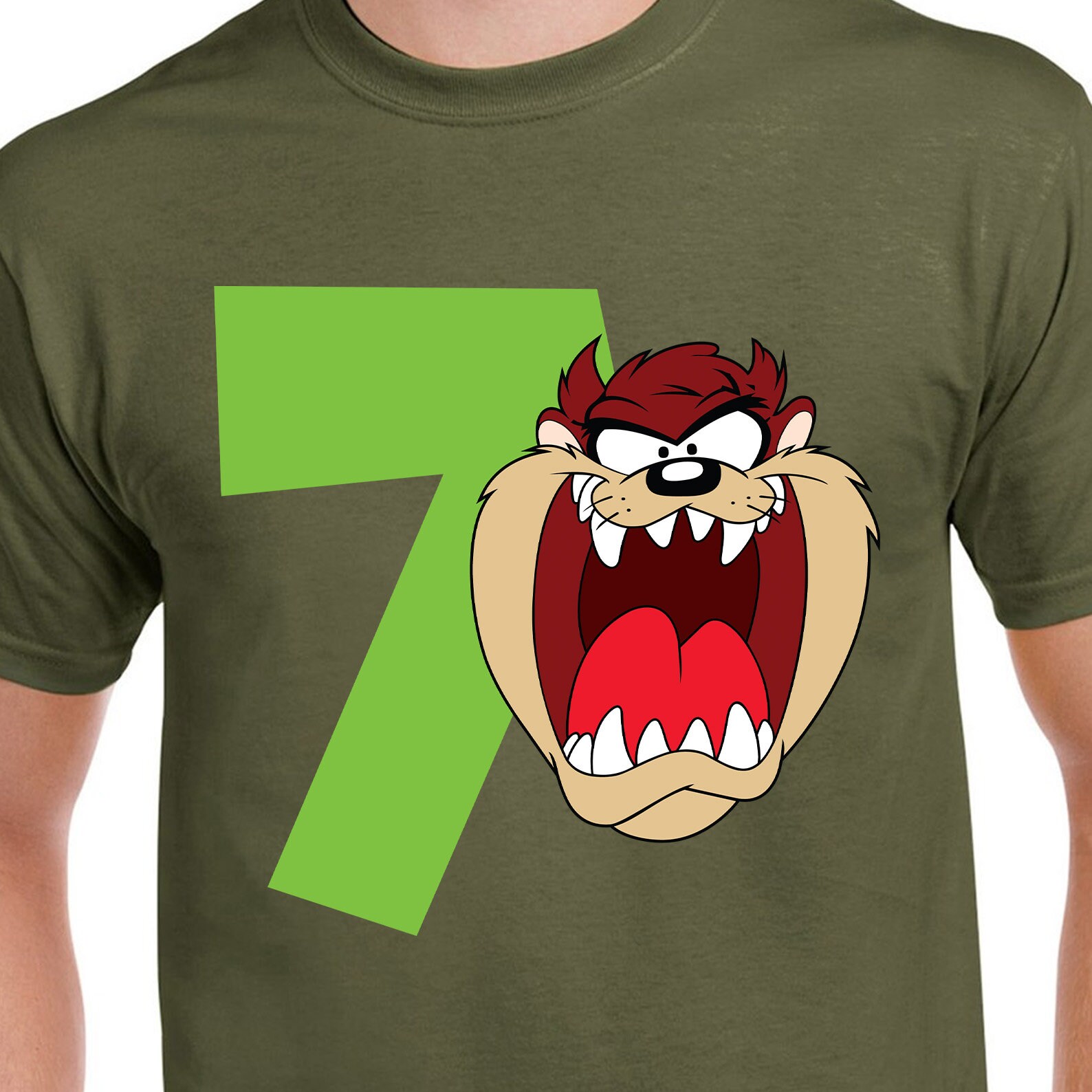 Taz 7th Birthday Digital Cut Files Cricut Silhouette Cameo Svg Cut ...