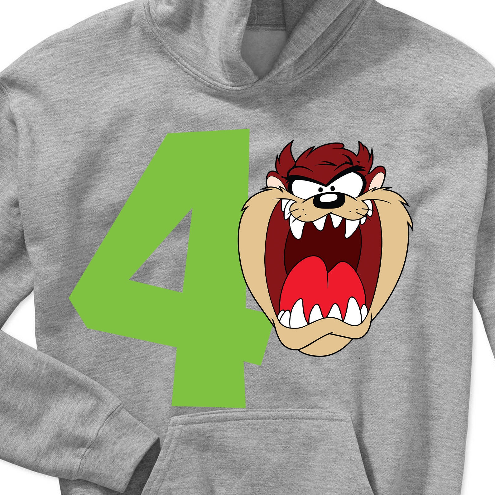 Taz 4th Birthday Digital Cut Files Cricut Silhouette Cameo Svg Cut ...