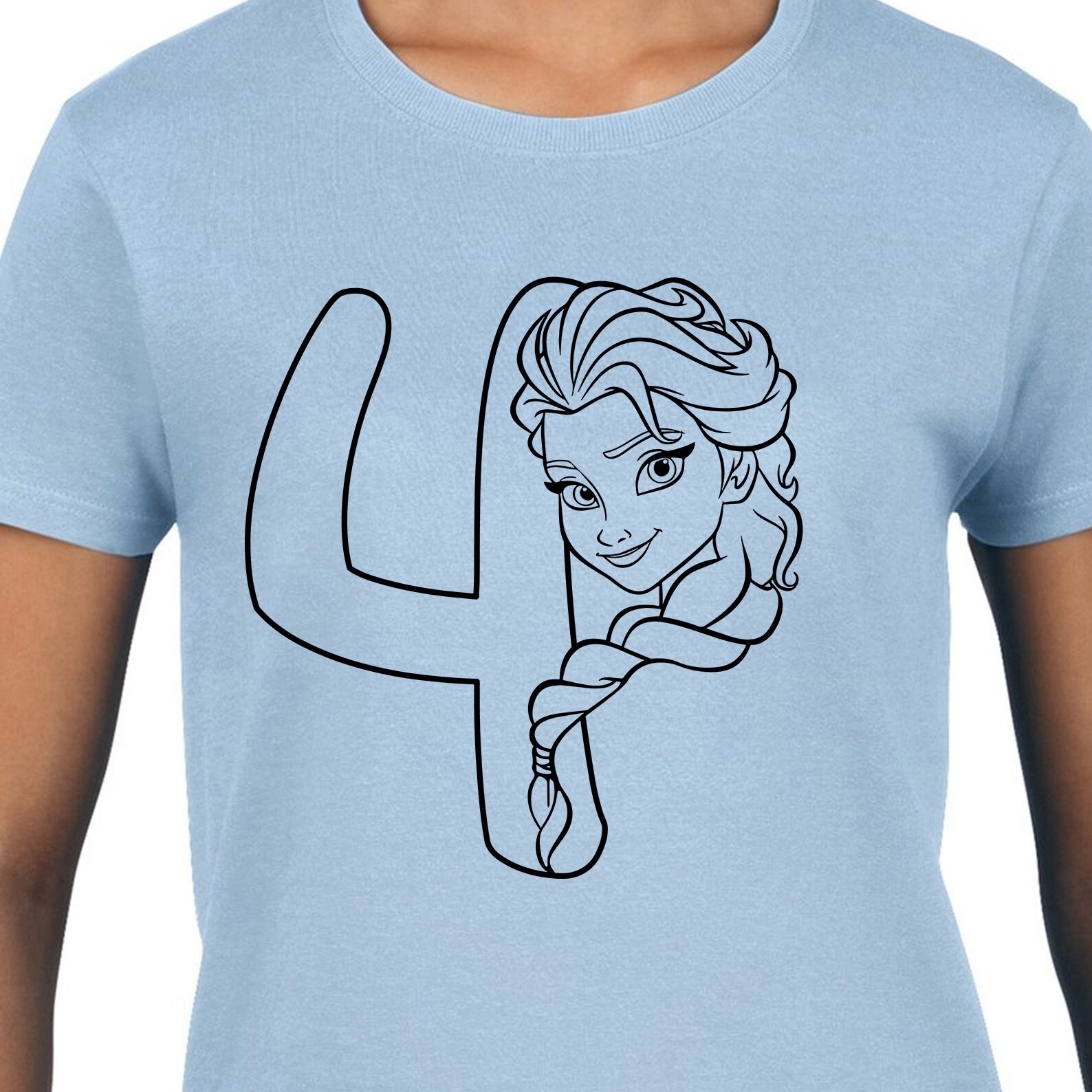 Elsa 4th Birthday Digital Cut Files | Cricut | Silhouette Cameo | Svg ...