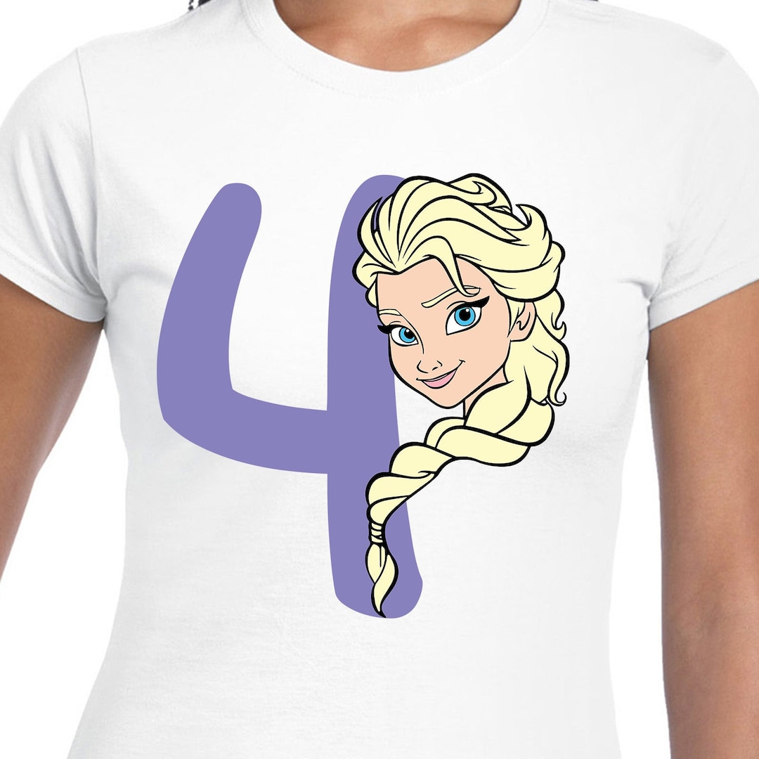 Elsa 4th Birthday Digital Cut Files | Cricut | Silhouette Cameo | Svg ...