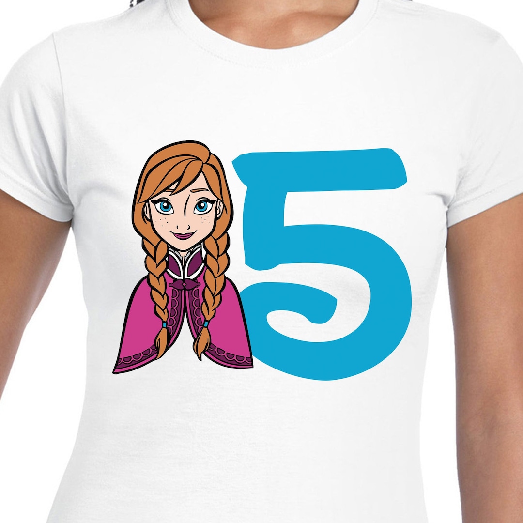 Anna 5th Birthday Digital Cut Files | Cricut | Silhouette Cameo | Svg ...