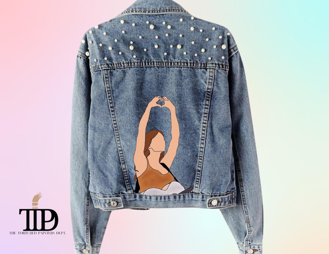 Custom Painted Taylor Swift Jean Jacket - Etsy