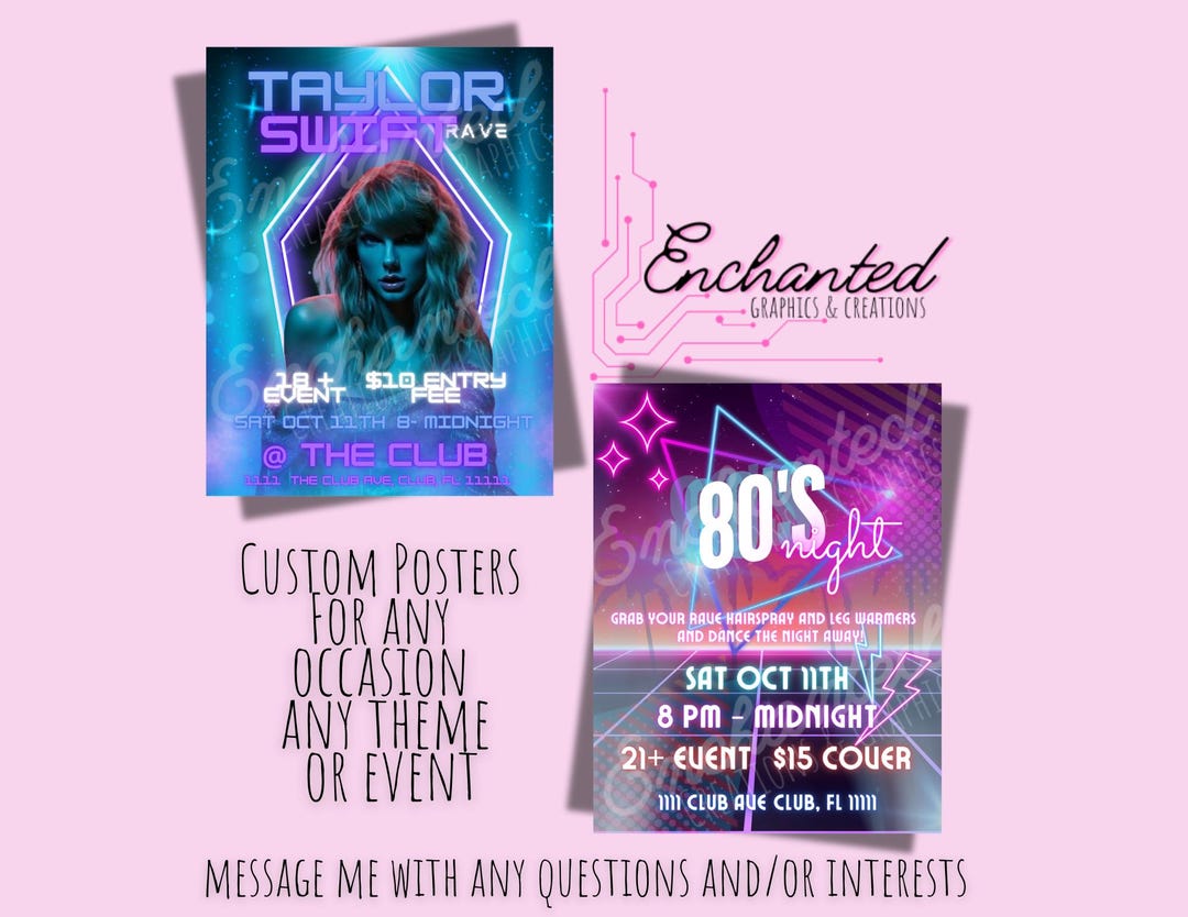 Custom Event Advertisement Poster - Etsy