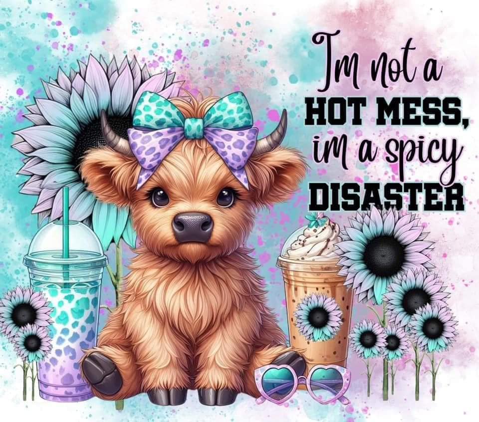 I'm Not a Hot Mess Cow - Etsy