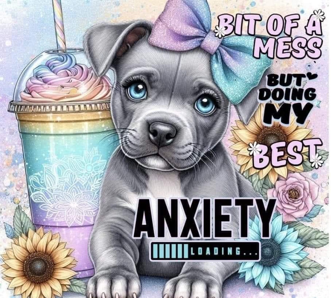 Pit Bull With Anxiety Level - Etsy