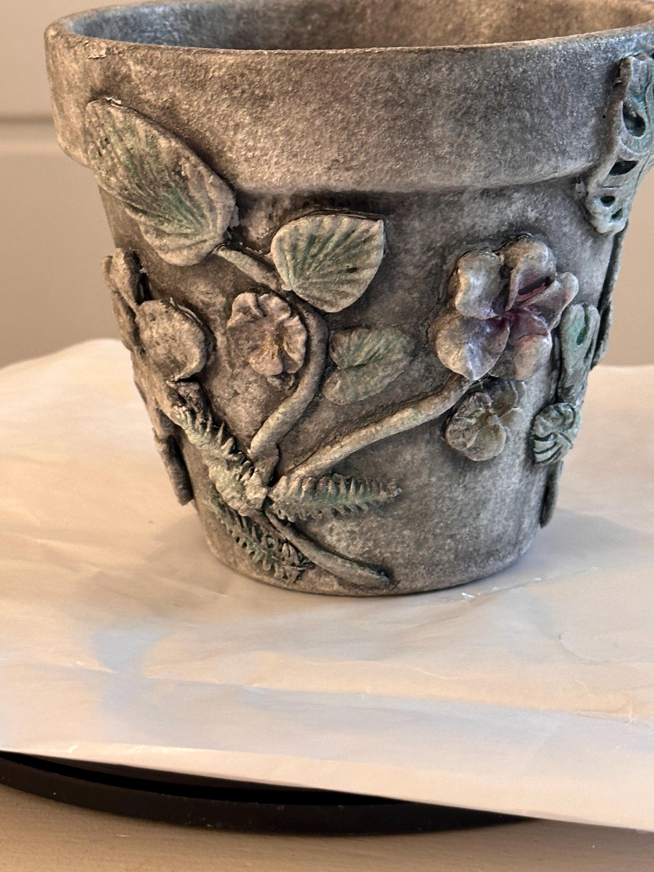 Handmade Terra Cotta Hawaiian Planter Pot: Tropical Clay Flowers - Etsy
