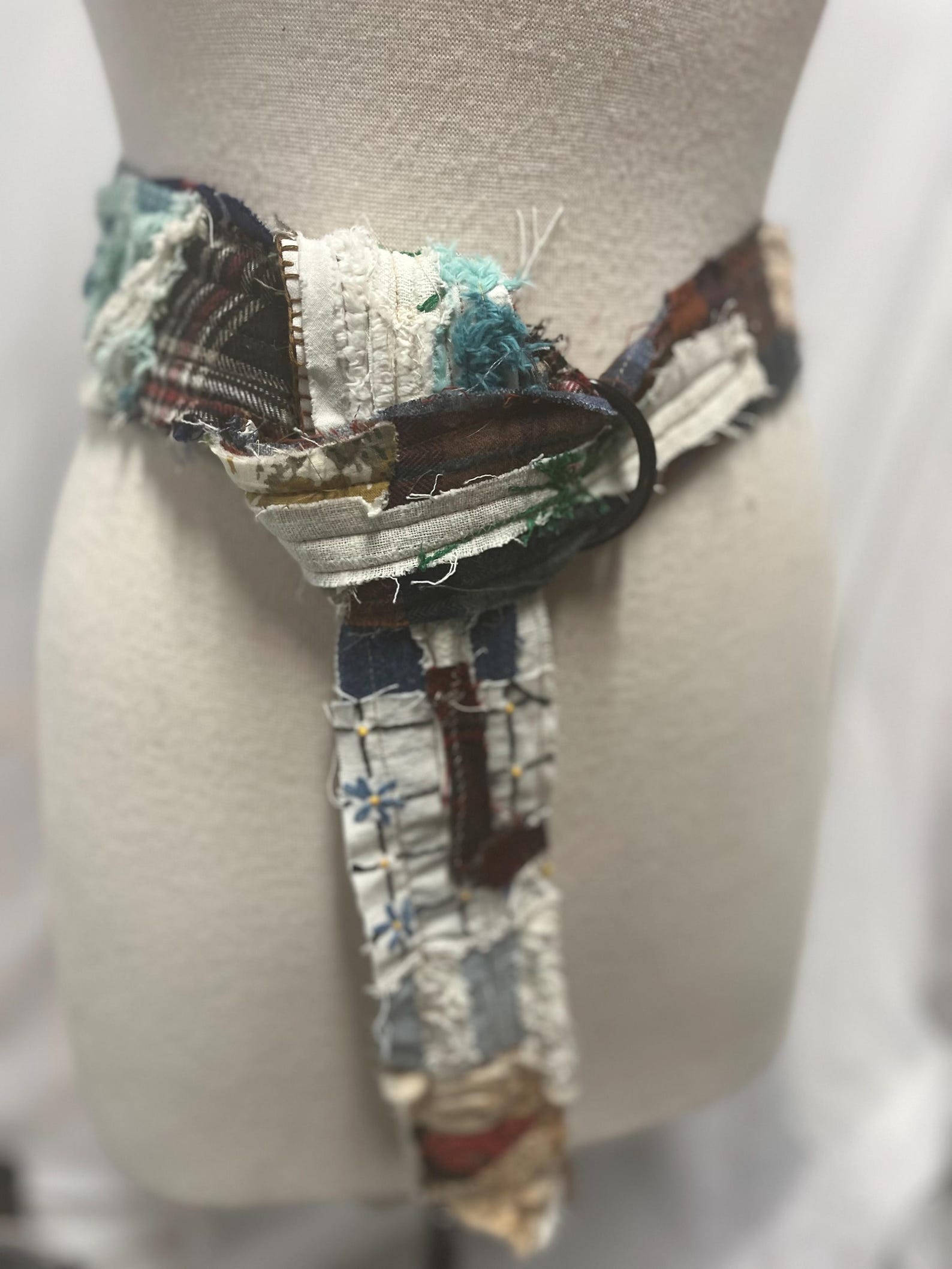 Vintage Textiles Scrap Boho Hippie Belt Upcycled Repurposed Assortment ...