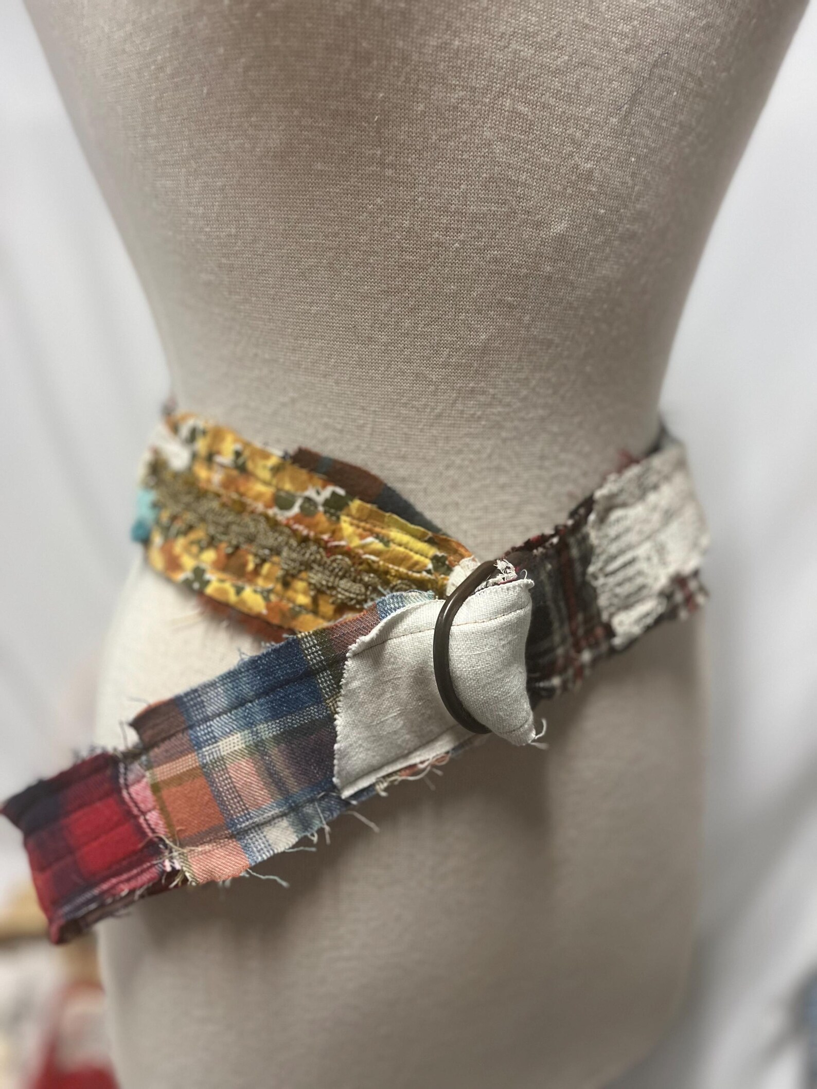 Vintage Textiles Scrap Boho Hippie Belt Upcycled Repurposed Assortment ...