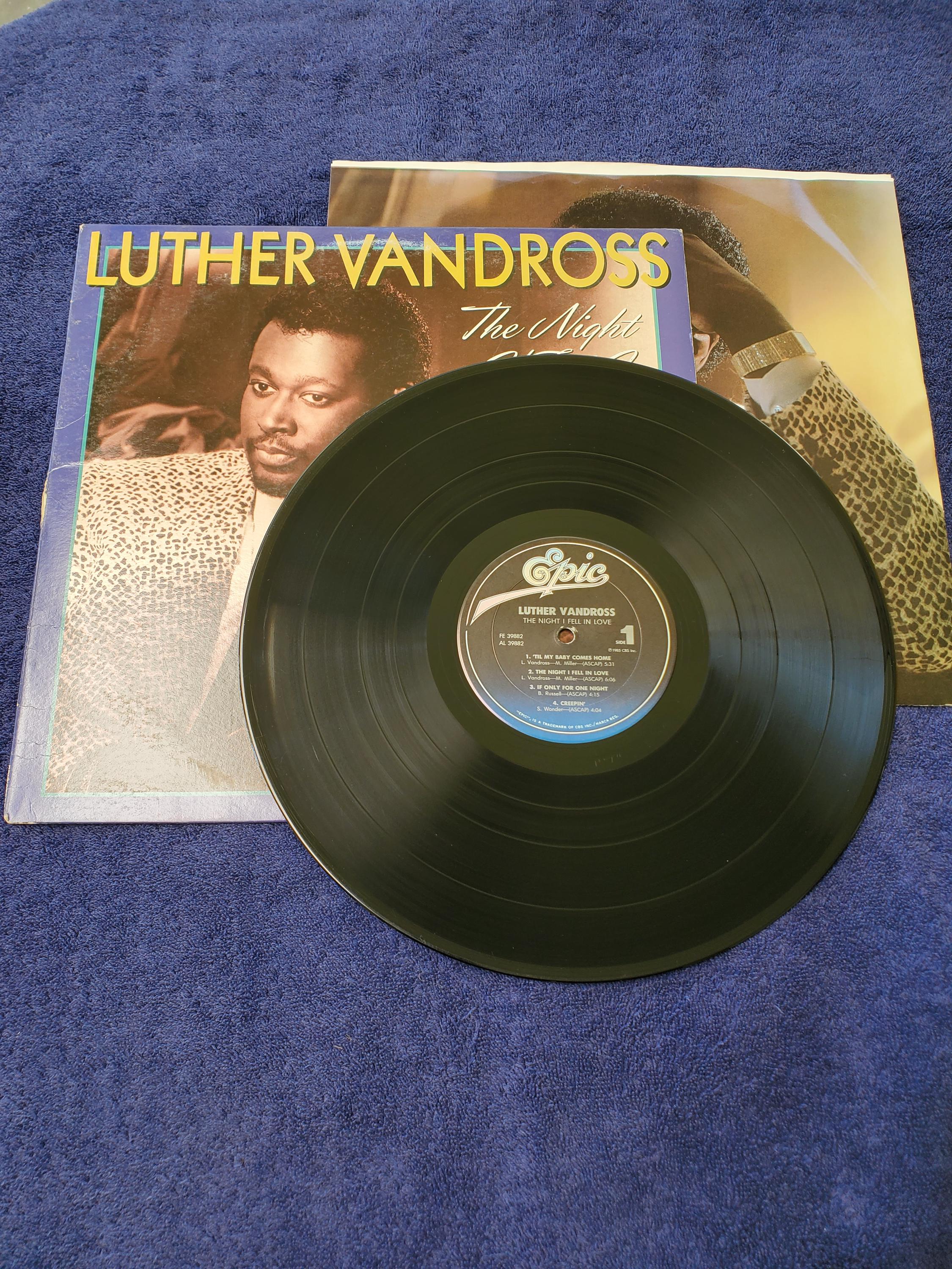 ALBUM, Luther Vandross " the Night I Fill in Love " 1985 EPIC Records ...