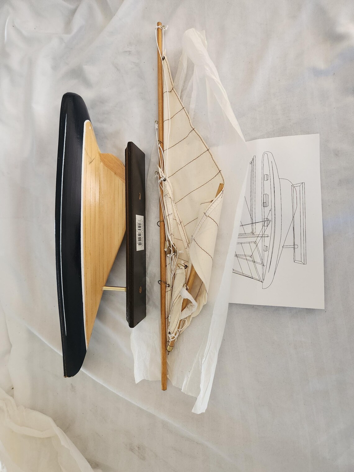 SAILBOAT KITS, Classic Styled Ship Models - Wooden Boat W/base -fabric ...