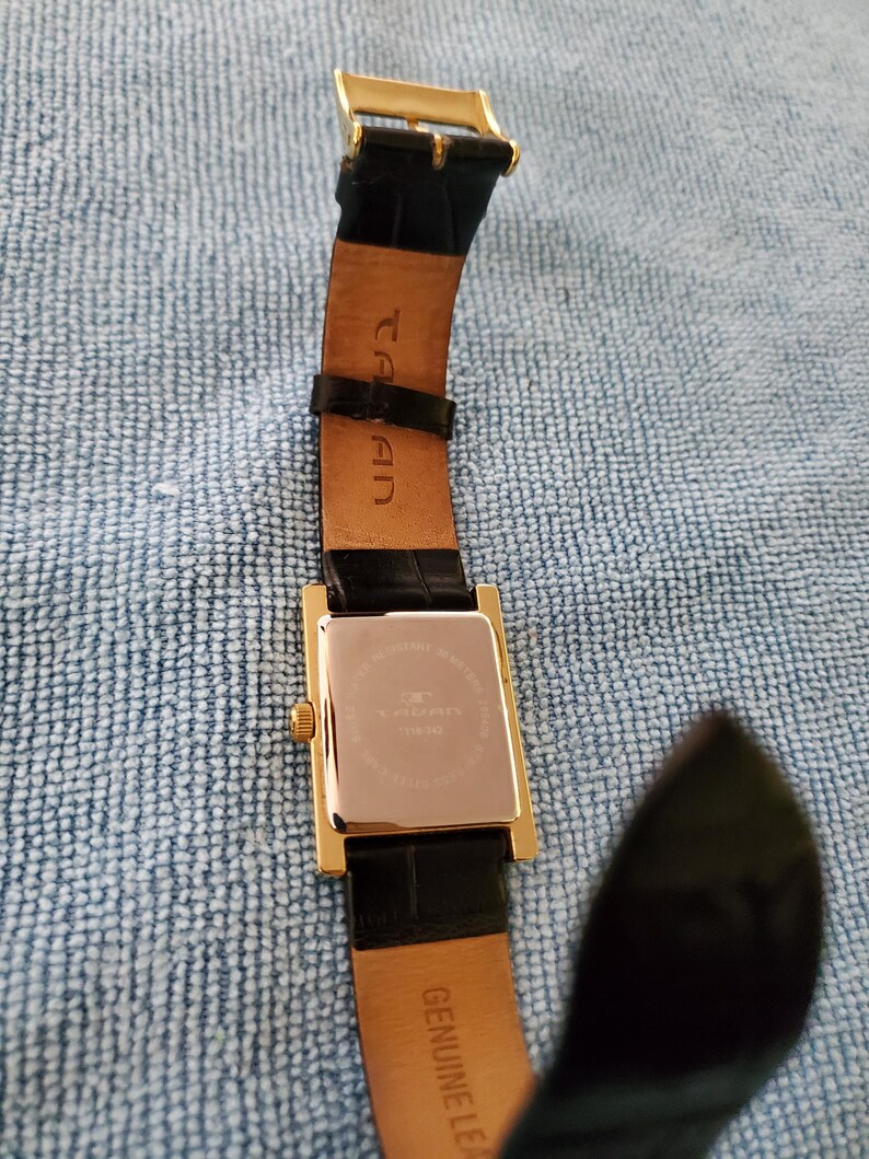 Watch, Like New! " TAVAN SWISS " Stainless Steel - Genuine Black ...