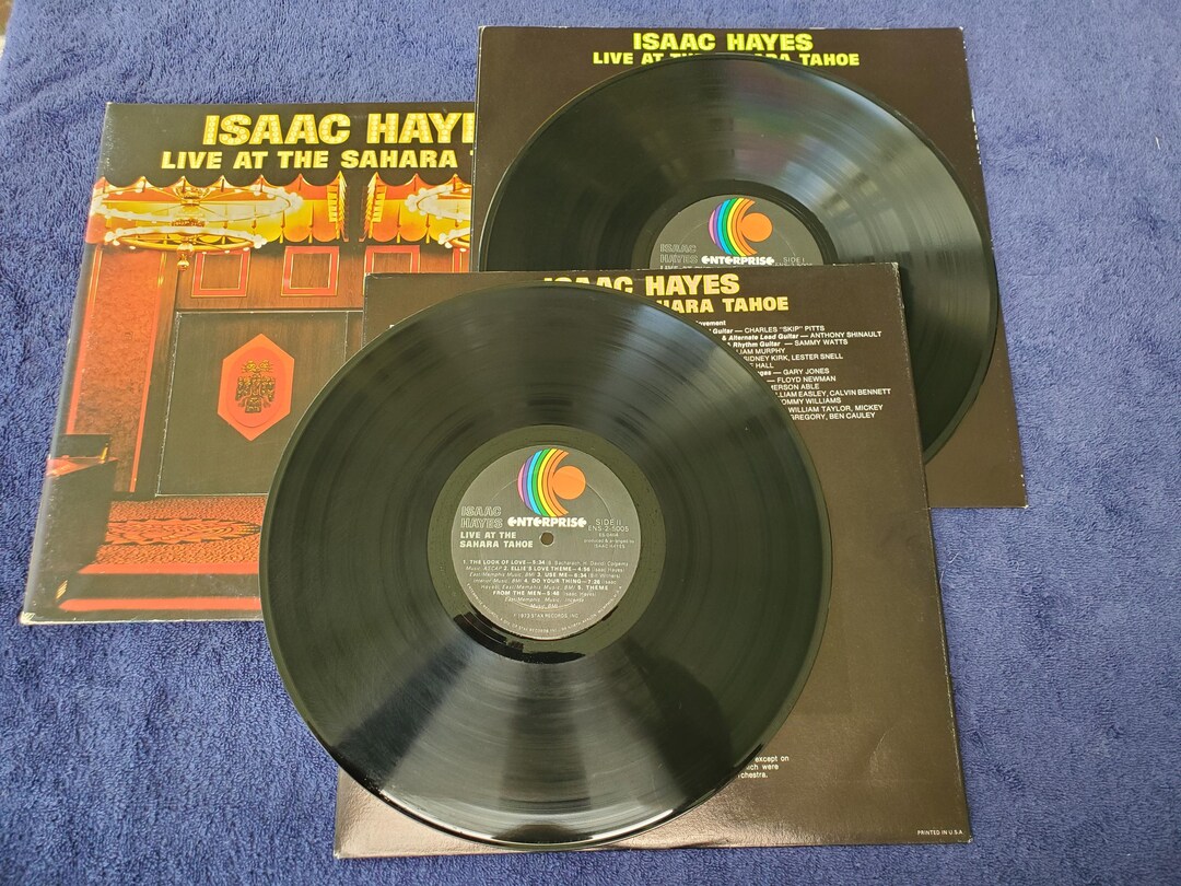 ALBUM, Isaac Hayes " Live at the Sahara Tahoe " 1973 Enterpris - Etsy