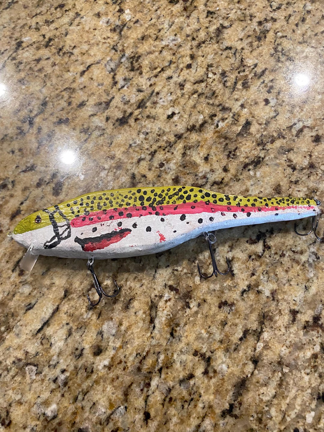 Giant Rainbow Trout Jerk/ Crank Bait - Etsy