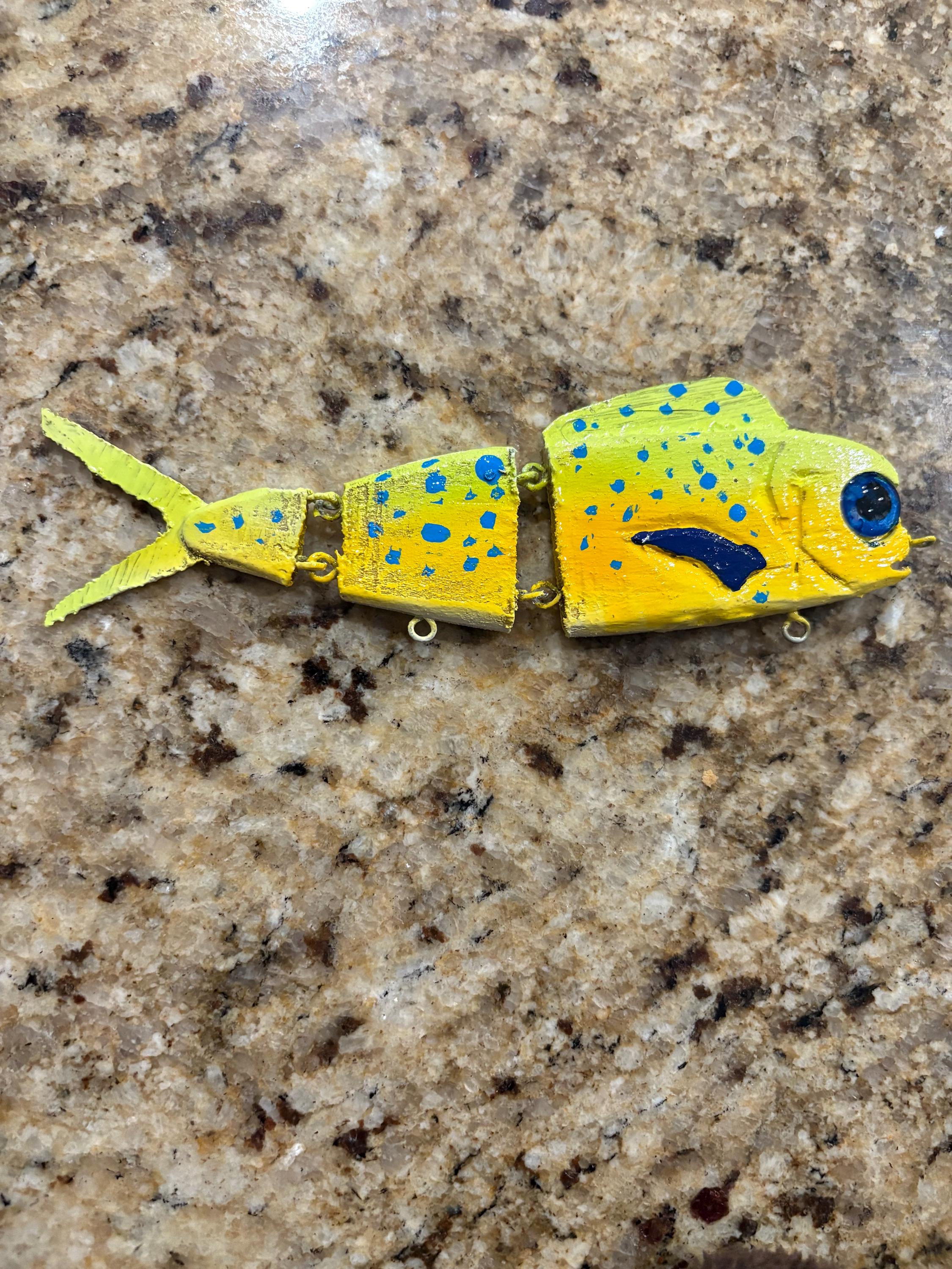 Custom Painted Mahi Mahi Swimbait/glide Bait - Etsy