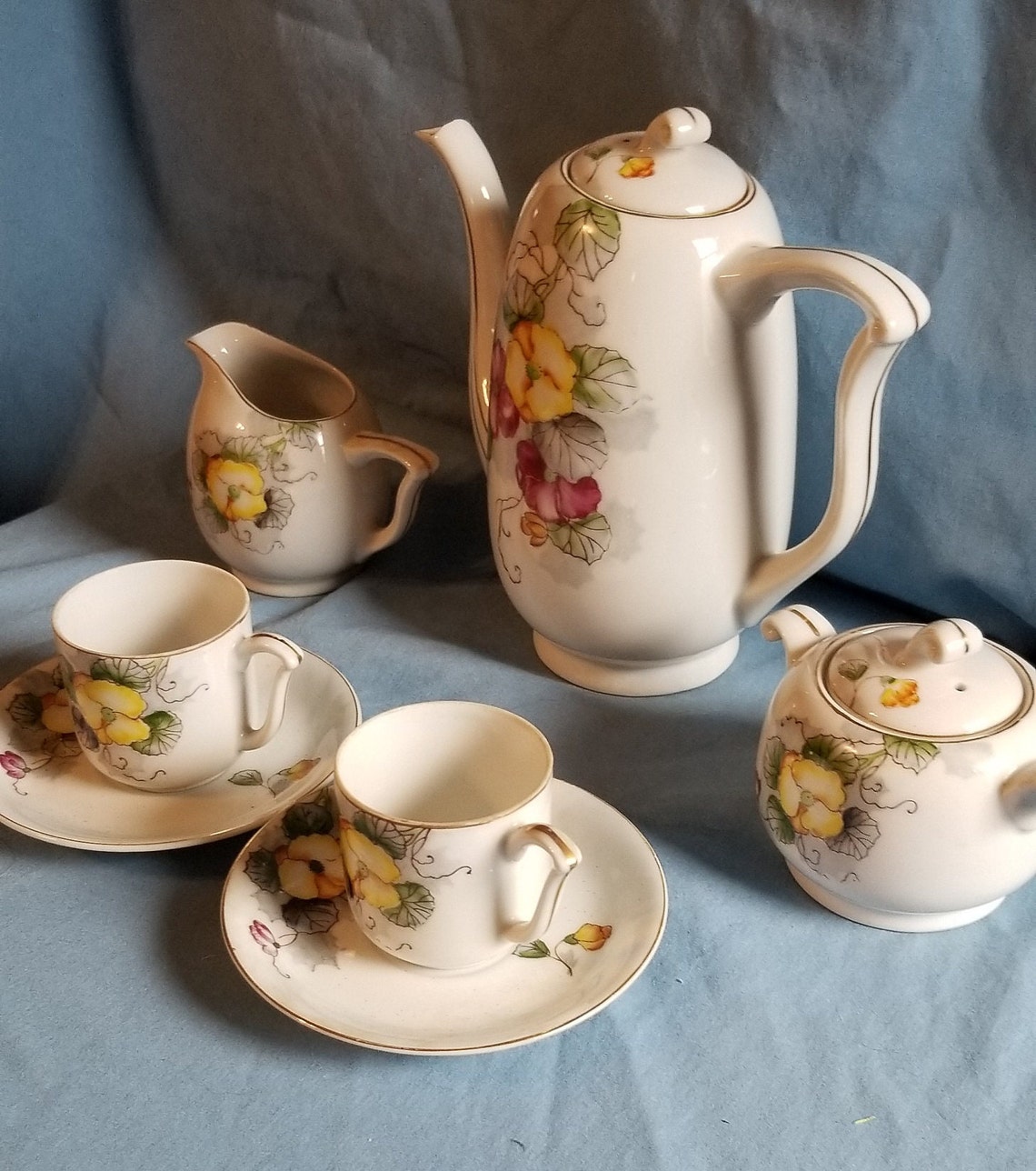 Tea Set From Occupied Japan is a Complete Set of Bone China - Etsy