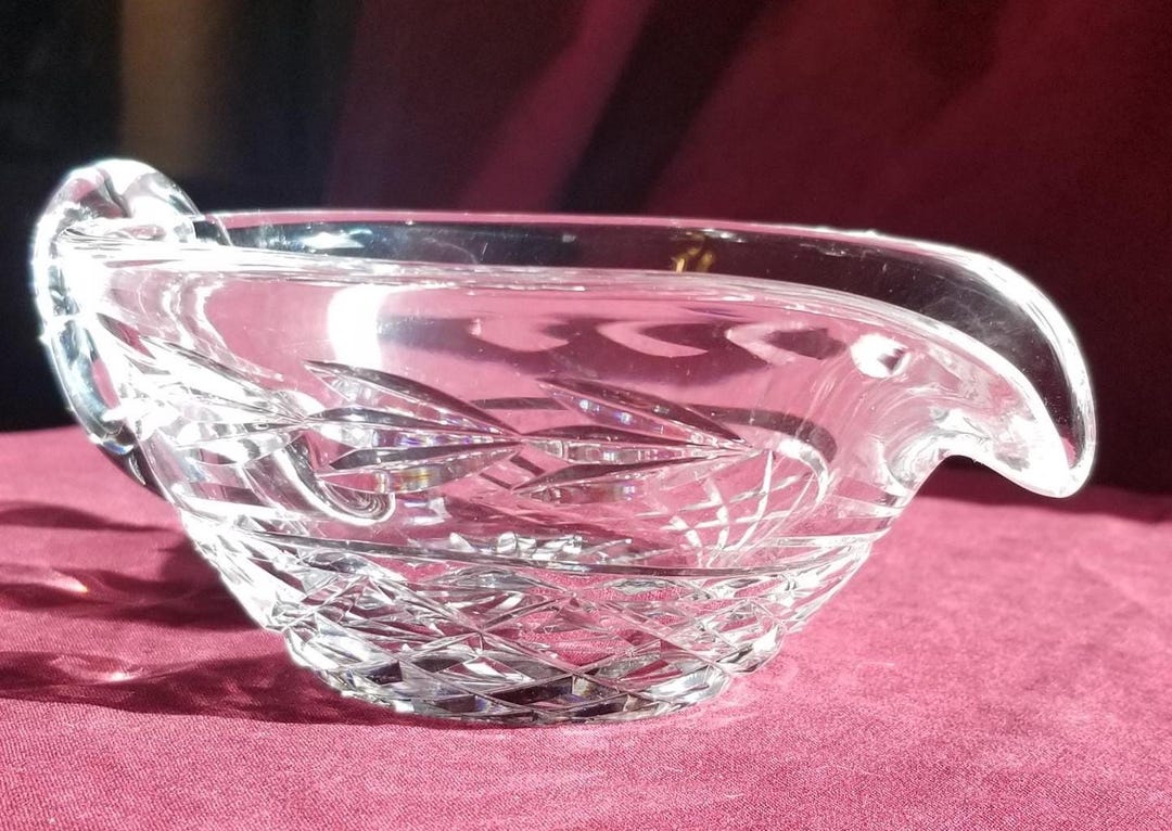 Crystal Gravy Boat Glandore Pattern by Waterford Crystal Made in ...