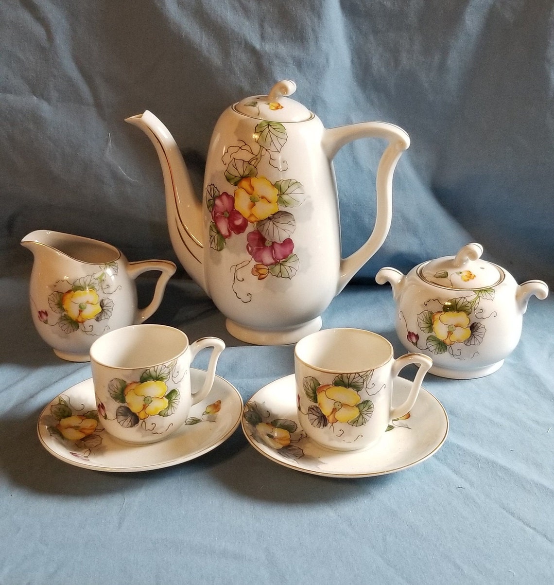 Tea Set From Occupied Japan is a Complete Set of Bone China - Etsy