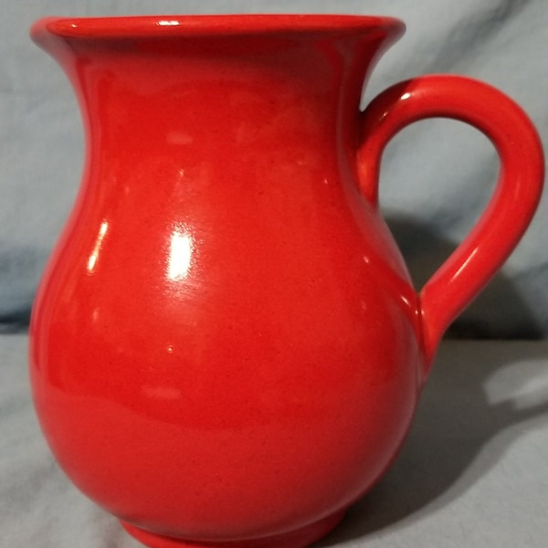 Red Ceramic Pitcher - Etsy