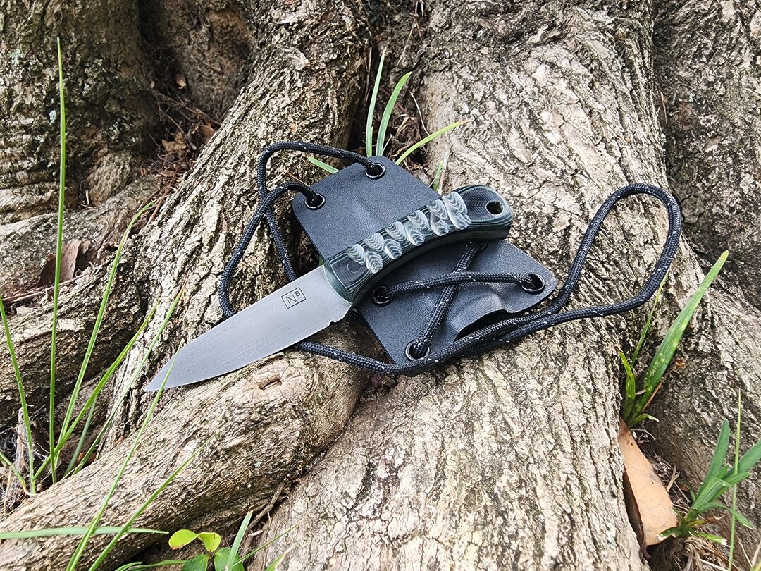 N8 Knives O-1 Tool Steel Blade Neck Knife G10 Handle Kydex Sheath Gift ...