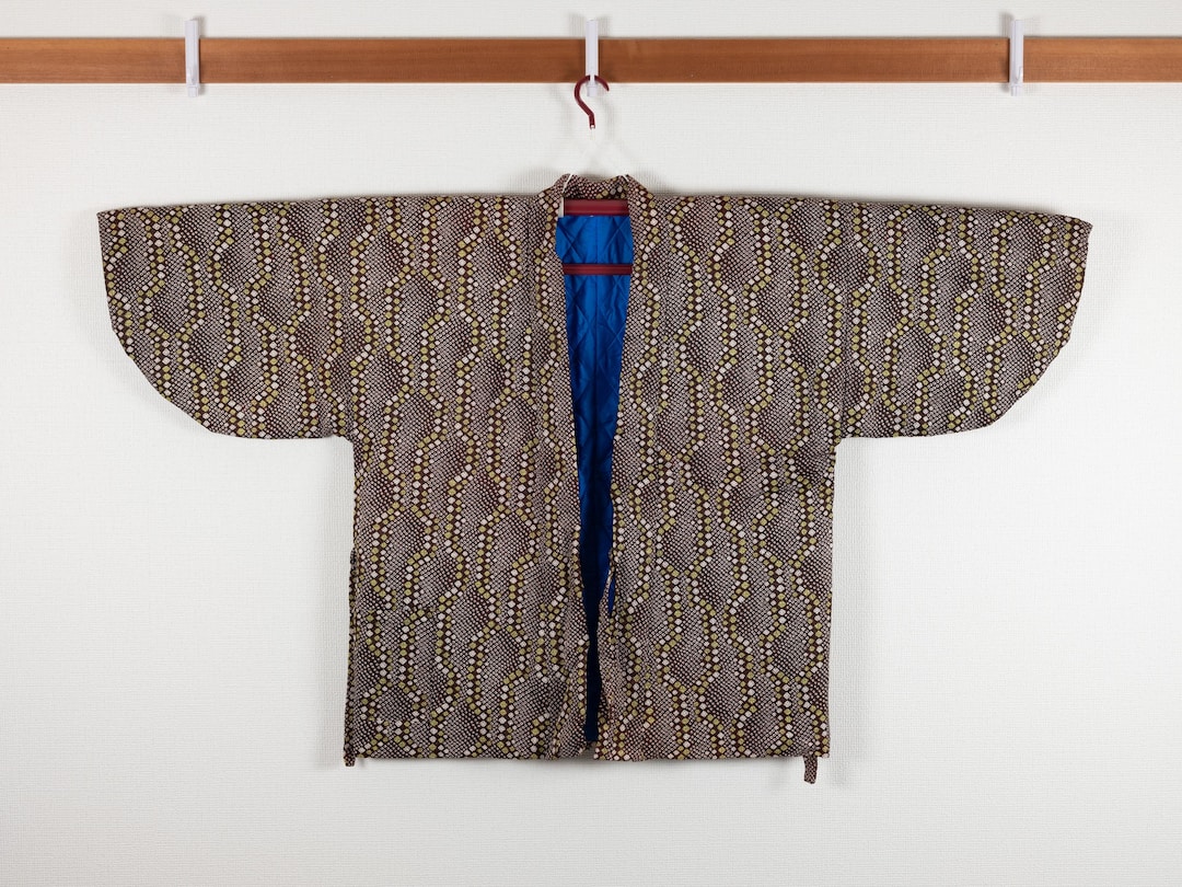 Vintage Quilted Hanten Jacket With Snakeskin Shibori Pattern - Etsy
