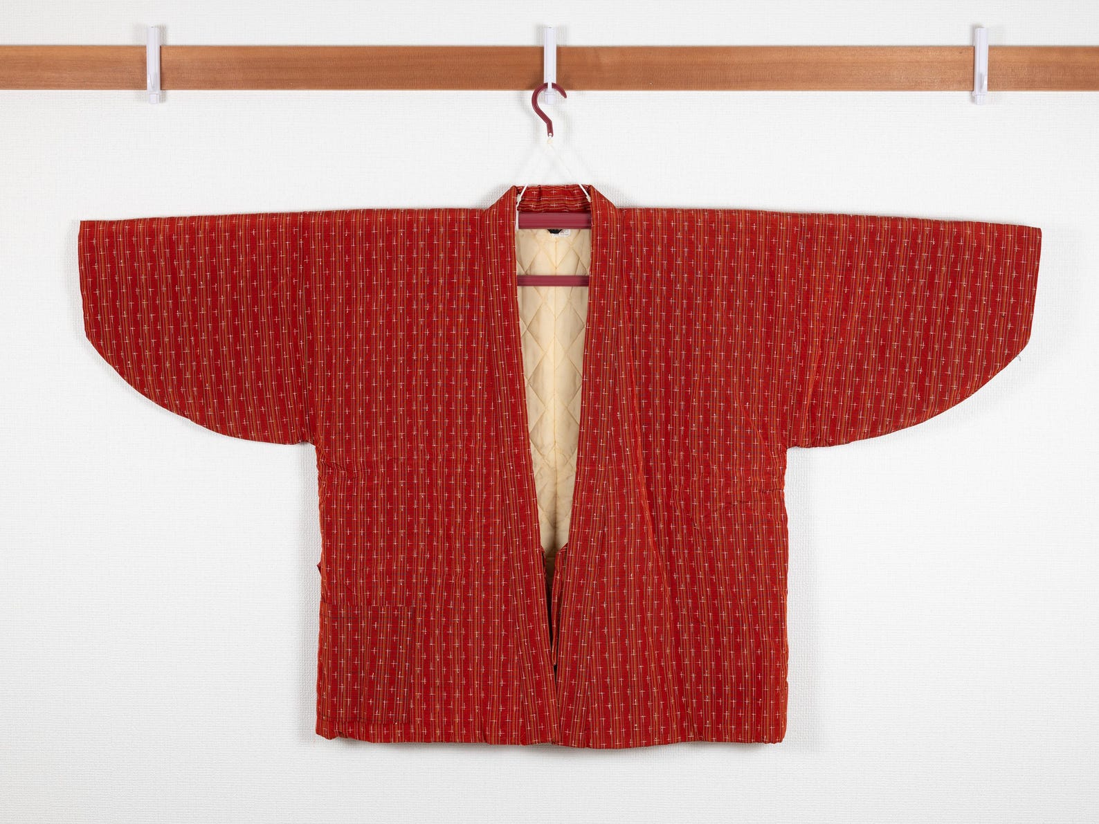 Vintage Burnt Orange Quilted Hanten Short Kimono - Etsy
