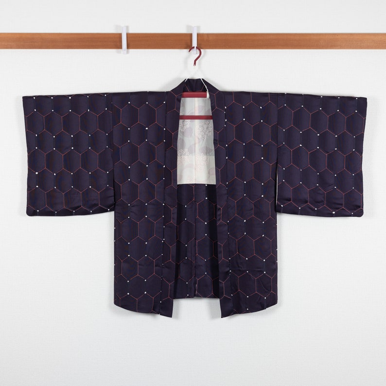 Vintage Purple Haori With Tortoiseshell Pattern - Etsy