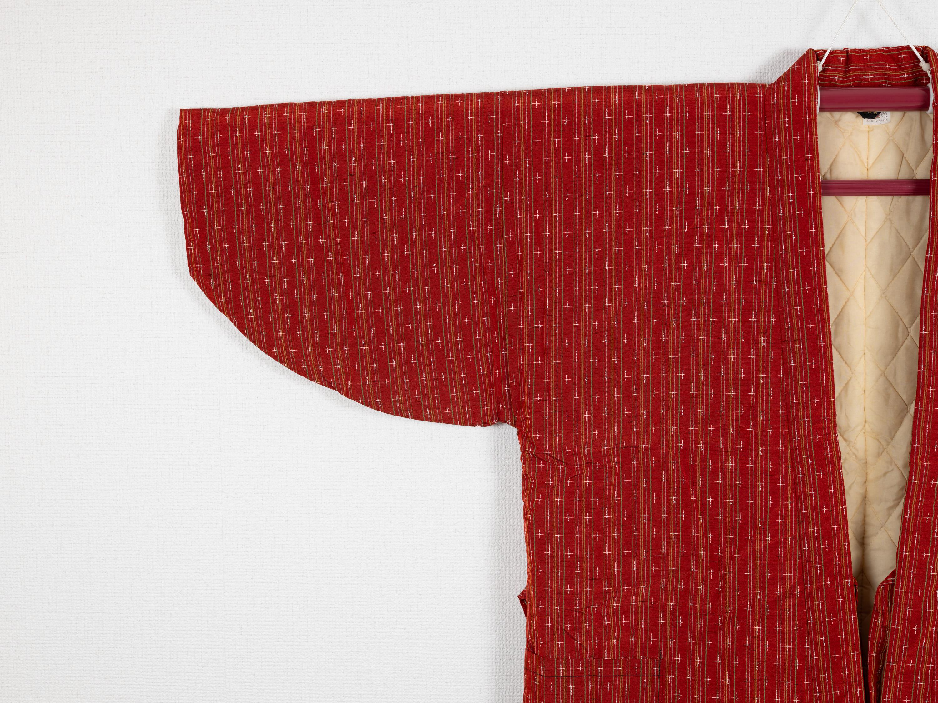 Vintage Burnt Orange Quilted Hanten Short Kimono - Etsy