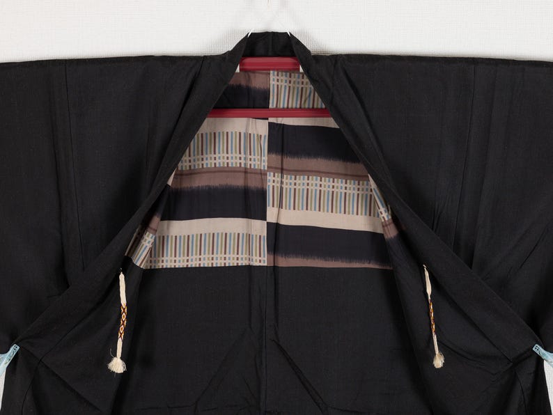 Vintage Haori - Dark Gray Hige-tsumugi - Etsy