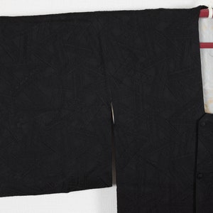 Vintage Black Formal Michiyuki With Embroidered Traditional Obi Pattern ...