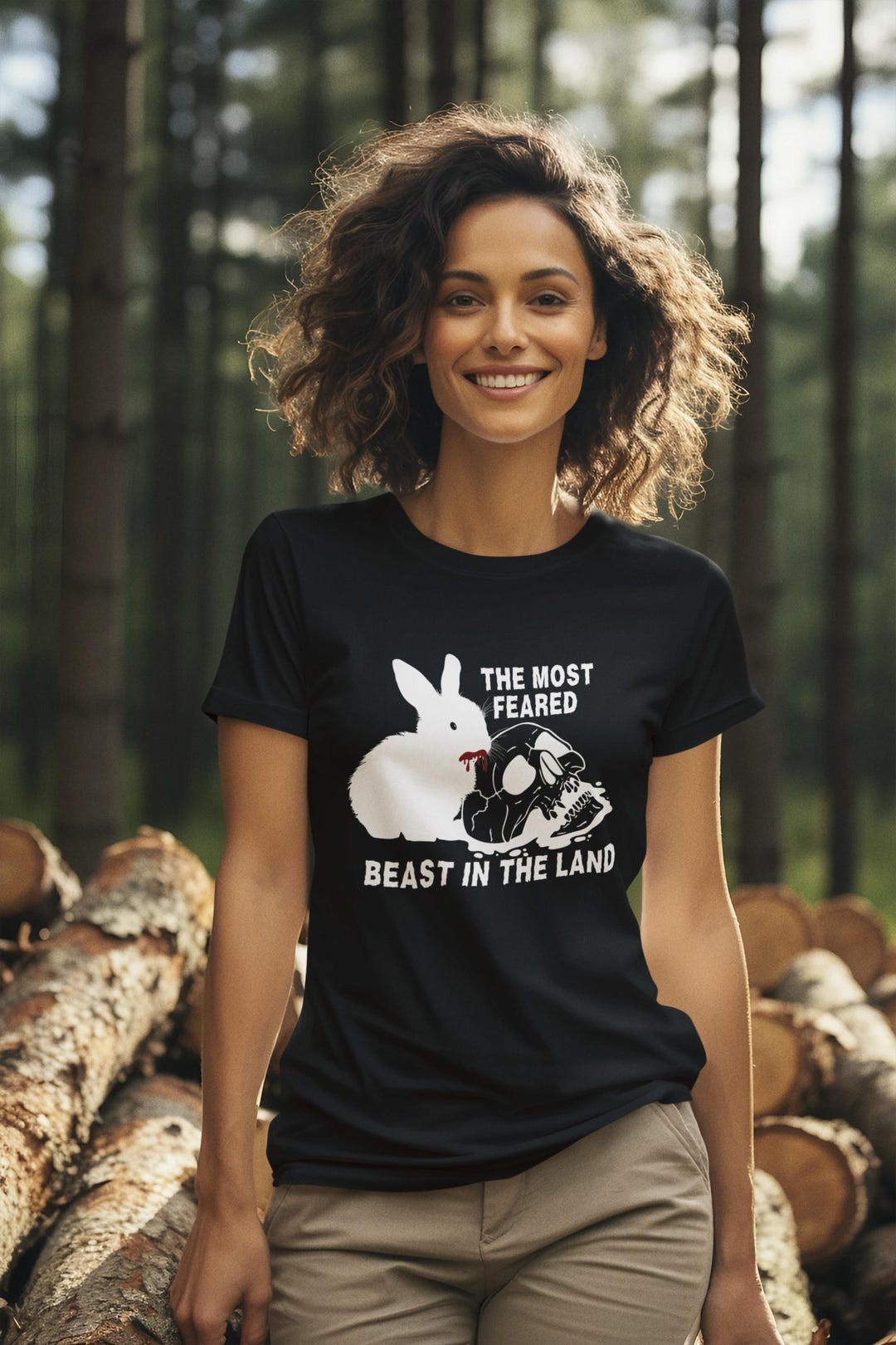 Killer Rabbit of Caerbannog T-shirt | Monty Python Holy Grail Tee - Etsy