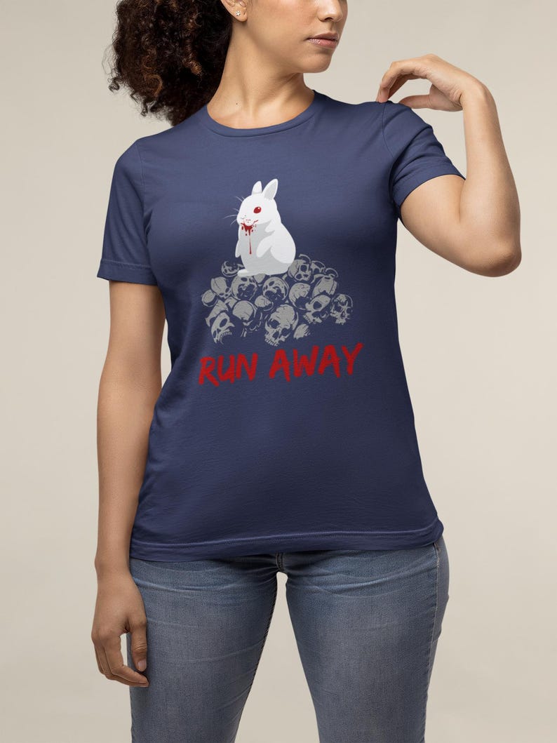 Run Away Shirt | Killer Rabbit of Caerbannog Tee | Holy Grail Inspired ...