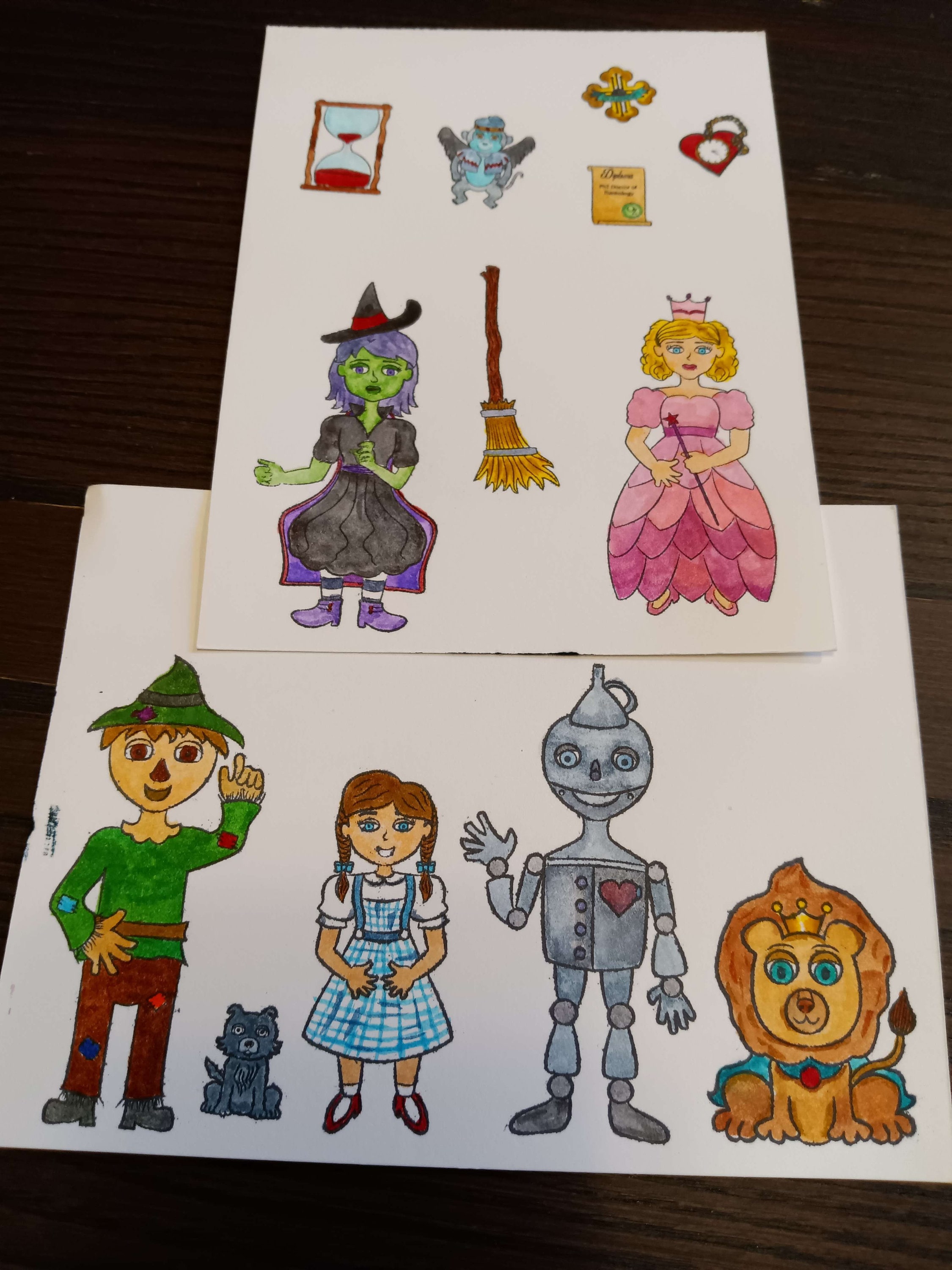 Wizard of Oz Clear Stamp Set | 6x8 Photopolymer Stamps, Elphaba, Glinda ...