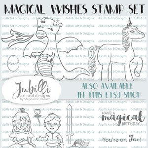 Unicorn Digital Stamp, PNG Stamp, Magical Digi Clip Art - Etsy