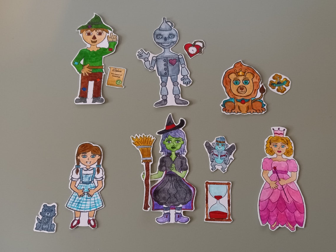 Wizard of Oz Clear Stamp Set | 6x8 Photopolymer Stamps, Elphaba, Glinda ...