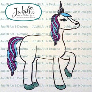 Unicorn Digital Stamp, PNG Stamp, Magical Digi Clip Art - Etsy