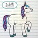Unicorn Digital Stamp, PNG Stamp, Magical Digi Clip Art - Etsy
