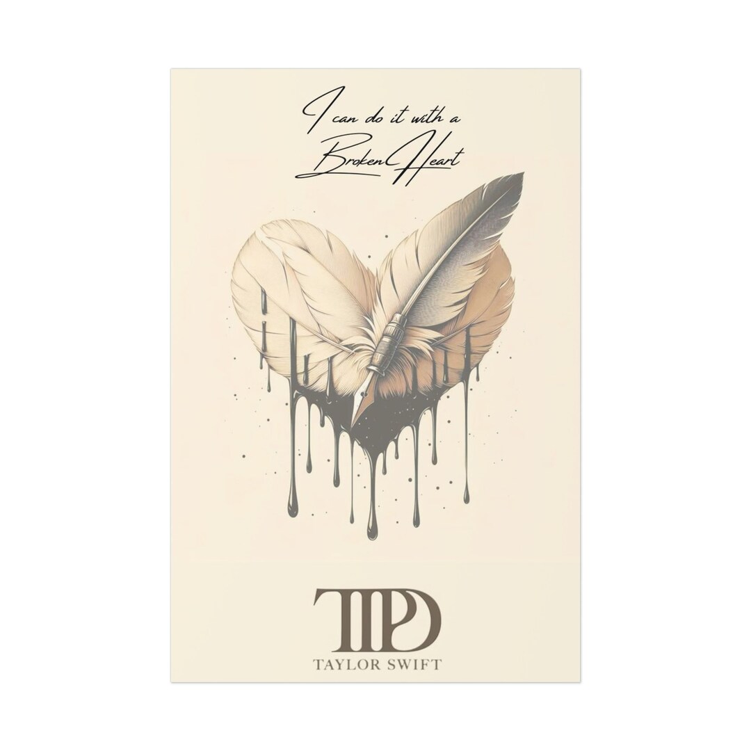 TTPD Poster Broken Heart Whero Art Poster: Uncoated Wall Decor for ...