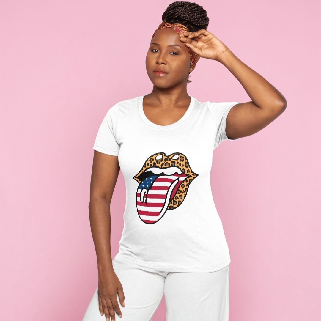 4th of July Lips T-shirt, Patriotic Svg, Summer Svg, American Flag Svg ...