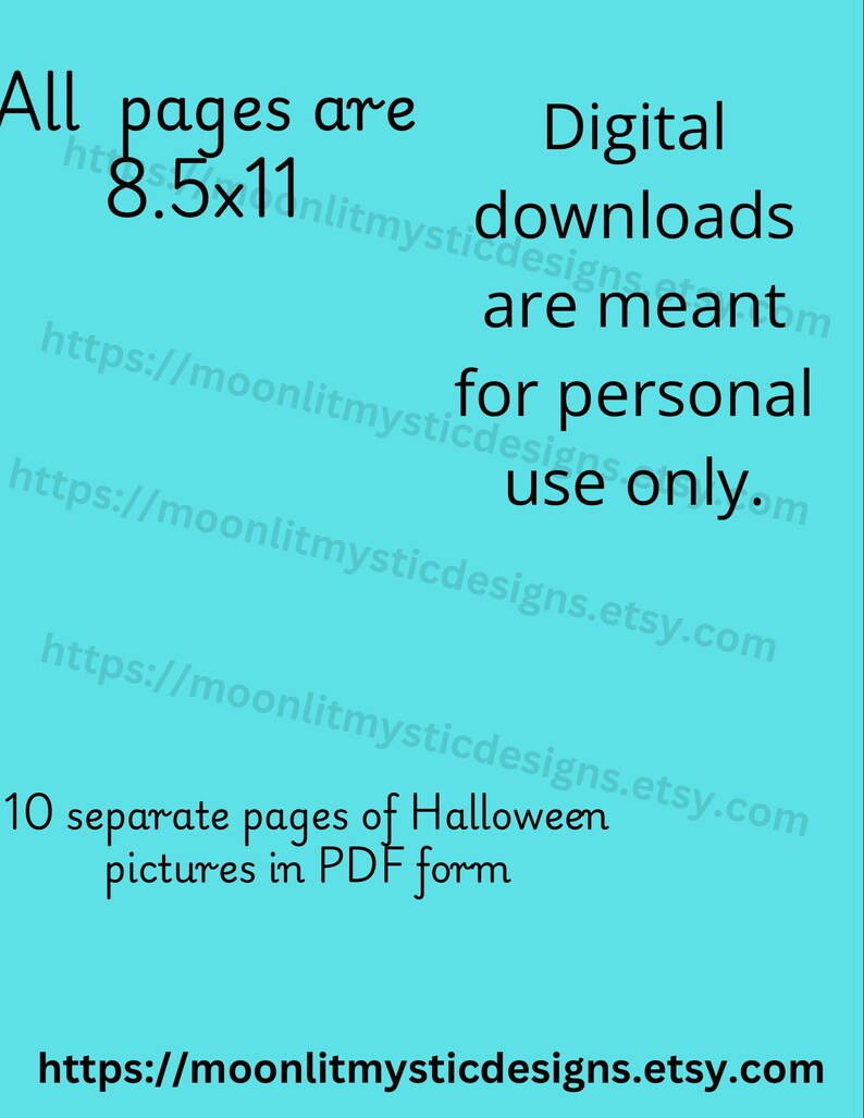 Spooky Halloween Coloring Book, Kids Halloween Activity, Digital ...