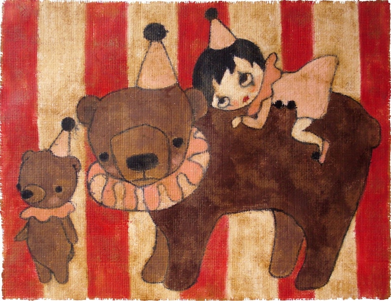 Dancing Bears - Print - Etsy