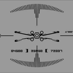 X-wing Target HUD Decal SVG | Scifi | SW | Decal | Sticker - Etsy